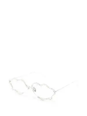YVMIN Pearl-embellished Lip-frame Sunglasses