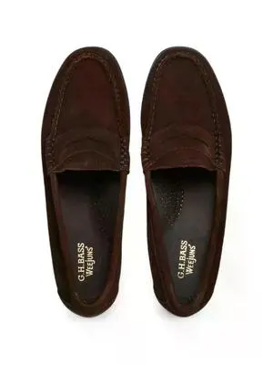 G.H.BASS Weejuns Suede Penny Loafers