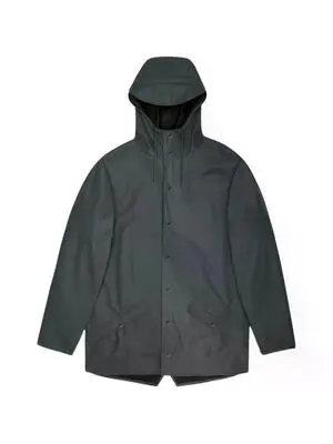 Rains Hooded Fishtail-hem Jacket