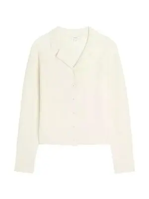 Vince Spread-collar Button-up Cardigan