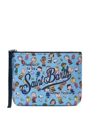MC2 SAINT BARTH X Peanuts Aline Clutch Bag - Blue