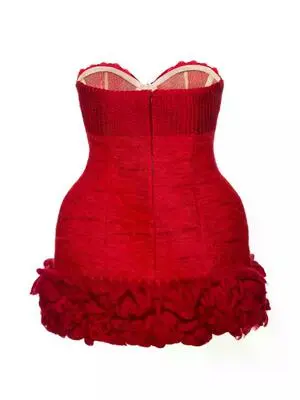 Magda Butrym Corset Ruffled Mini Dress