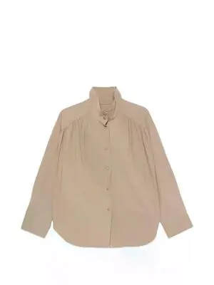 Source Unknown Ruched Detail Long Sleeve Shirt