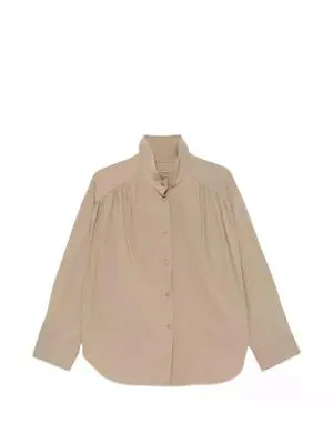 Source Unknown Ruched Detail Long Sleeve Shirt