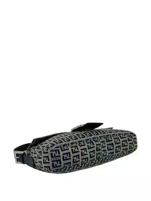 Fendi 2000-2010 Zucchino Canvas Baguette Shoulder Bag