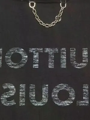 LOUIS VUITTON Reversed-logo Graphic-print Crewneck T-shirt