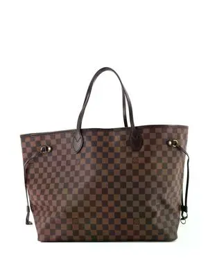 LOUIS VUITTON Damier Neverfull Gm Tote Bag - Brown