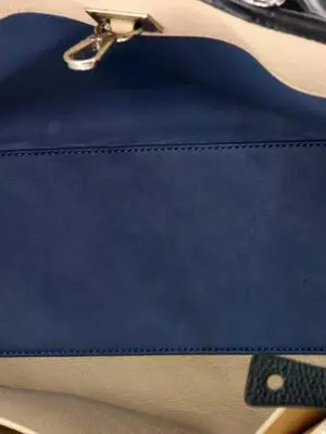 LOUIS VUITTON City Steamer Handbag Leather Mm Tote Bag - Blue