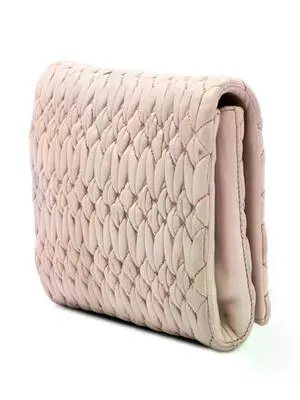 Miu Miu Matelasse Nappa Crystal Chain Satchel