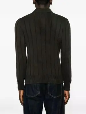 GRAN SASSO Ribbed Polo-collar Sweater