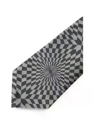 Versace Jacquard Silk Twill Tie - Grey
