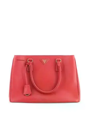 Prada Saffiano Leather Medium Tote Bag - Red