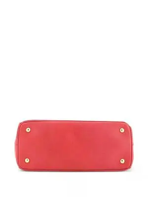 Prada Saffiano Leather Medium Tote Bag - Red