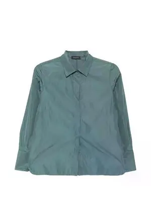 ROSSO 35 Concealed-placket Long-sleeve Shirt