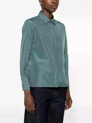 ROSSO 35 Concealed-placket Long-sleeve Shirt