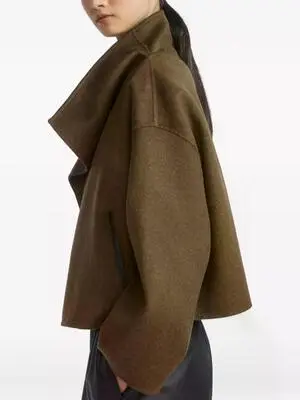 YVES SALOMON Shearling-trimmed Cashmere-wool Jacket