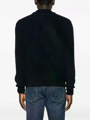 GRAN SASSO Ribbed-knit Polo-collar Sweater
