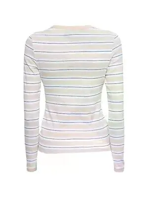 Enza Costa Striped Long-sleeve T-shirt
