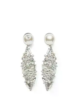 Magda Butrym Pearl-drop Crystal Earrings - Silver