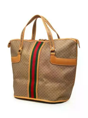 Gucci 20th Century Micro Gg Supreme Web Tote Bag