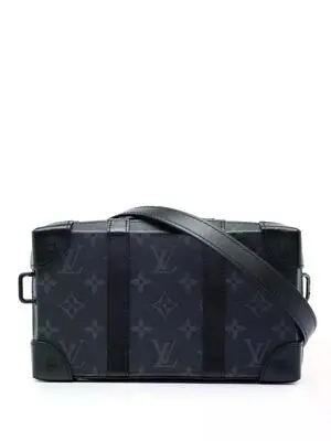 LOUIS VUITTON 2020-2026 Monogram Eclipse Soft Trunk Wallet Crossbody Bag - Black