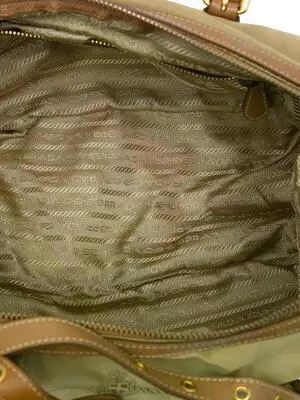 Prada Canvas Canapa Logo Shoulder Bag