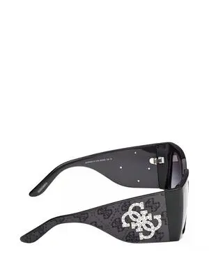 Guess Crystal-embellished Square-frame Sunglasses
