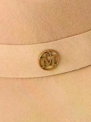 MAISON MICHEL Virginie Logo-plaque Fedora - Neutrals