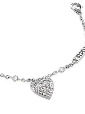 Guess Single Heart Bracelet - Silver