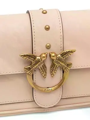 Pinko Love Birds Leather Shoulder Bag