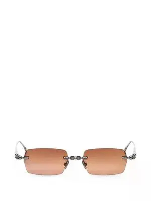 KUBORAUM H61 Rectangle-frame Rimless Sunglasses - Grey