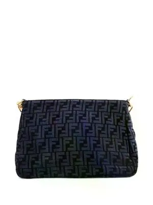 Fendi Zucca Chenille Hobo Bag - Blue