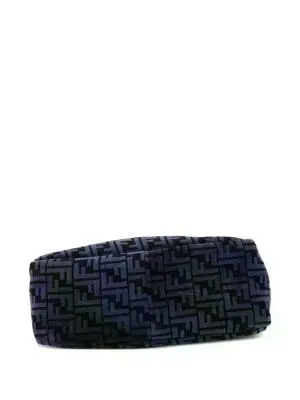 Fendi Zucca Chenille Hobo Bag - Blue