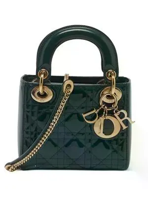Dior Cannage Tote Bag - Green