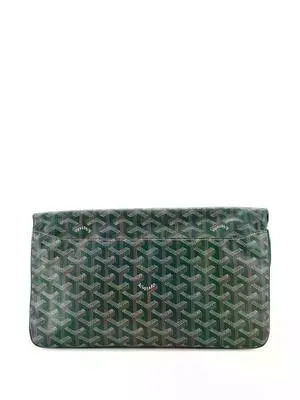 Goyard Saint Marie Coated Canvas Clutch Bag - Green