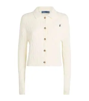 Polo Ralph Lauren Cotton Cable-knit Polo Cardigan