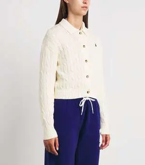 Polo Ralph Lauren Cotton Cable-knit Polo Cardigan