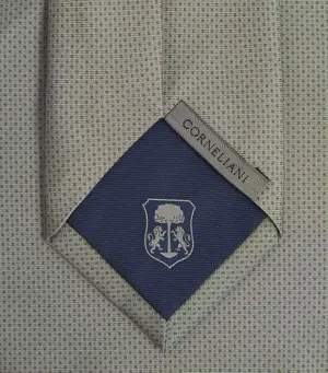 Corneliani Silk Necktie And Pocket Square Set - Grey