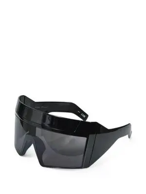 Rick Owens Geometric-frame Sunglasses - Black