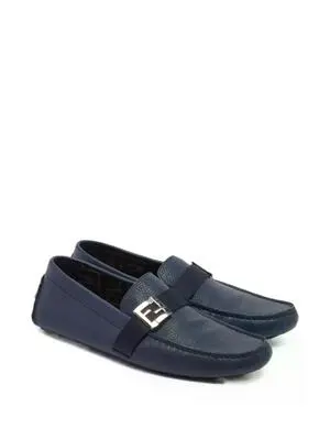 Fendi Ff Round-toe Loafers
