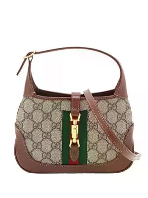 Gucci 2000-2015 Mini Gg Supreme Web Jackie 1961 Crossbody Bag - Neutrals