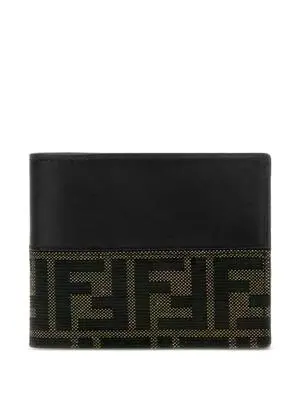 Fendi Ff-jacquard Wallet - Black