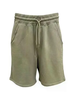 John Richmond Drawstring-waist Logo-embroidered Shorts - Green