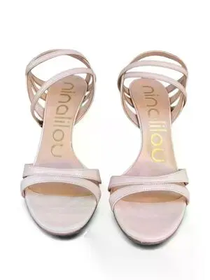 NINALILOU Helen Crossover-strap Stiletto-heel Sandals