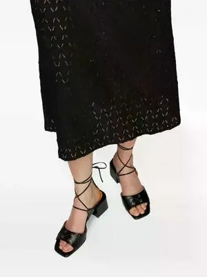 LILI CURIA Faye Lace-up Leather Sandals