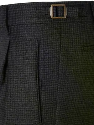 BERWICH Houndstooth-pattern Pleated Trousers
