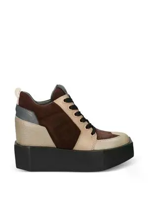 United Nude Stonecourt Mid Panelled Sneakers - Brown
