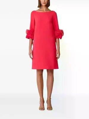 Charo Ruiz Ibiza Feather-trim Mini Dress - Red