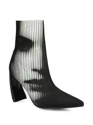 United Nude Graphic-print Pointed-toe Ankle Boots
