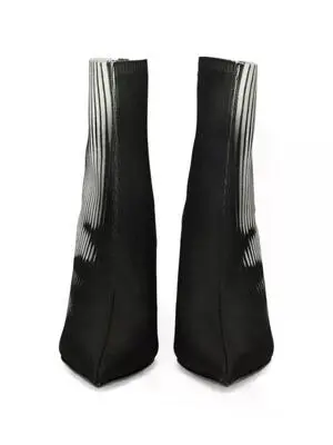 United Nude Graphic-print Pointed-toe Ankle Boots